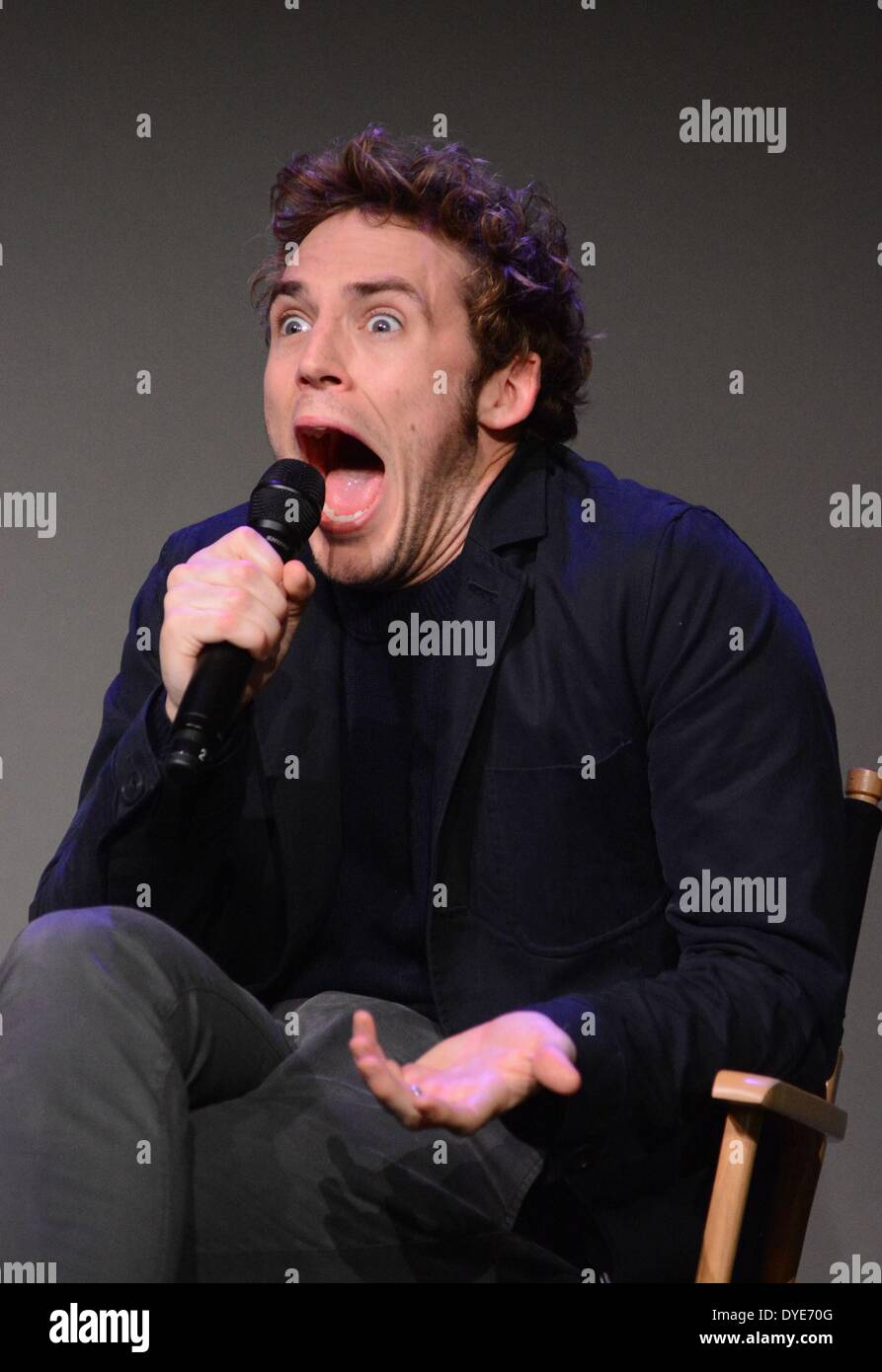 New York, NY, USA. 15th Apr, 2014. Sam Claflin at in-store appearance ...