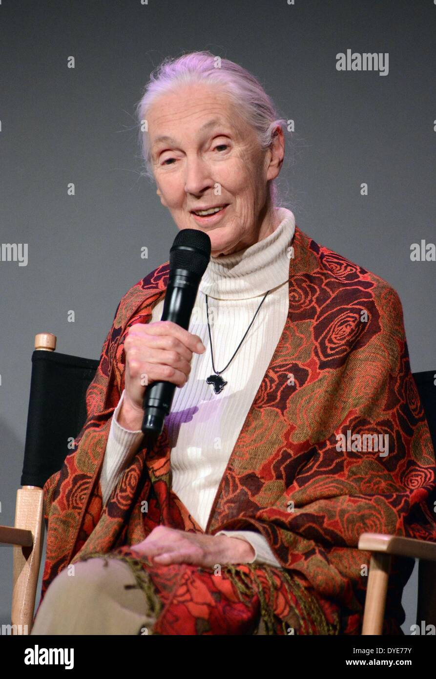 New York, NY, USA. 15th Apr, 2014. Jane Goodall at in-store appearance ...