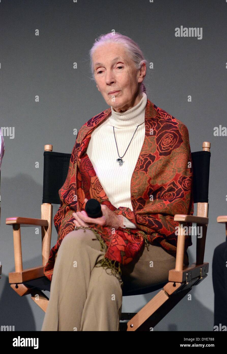 New York, NY, USA. 15th Apr, 2014. Jane Goodall at in-store appearance ...