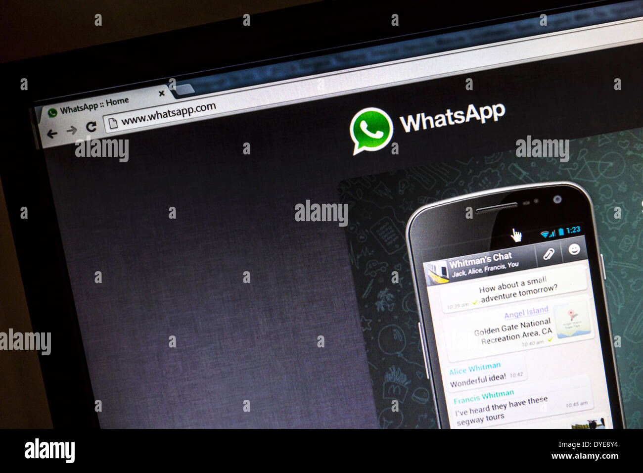 Whatsapp website hi-res stock photography and images - Alamy