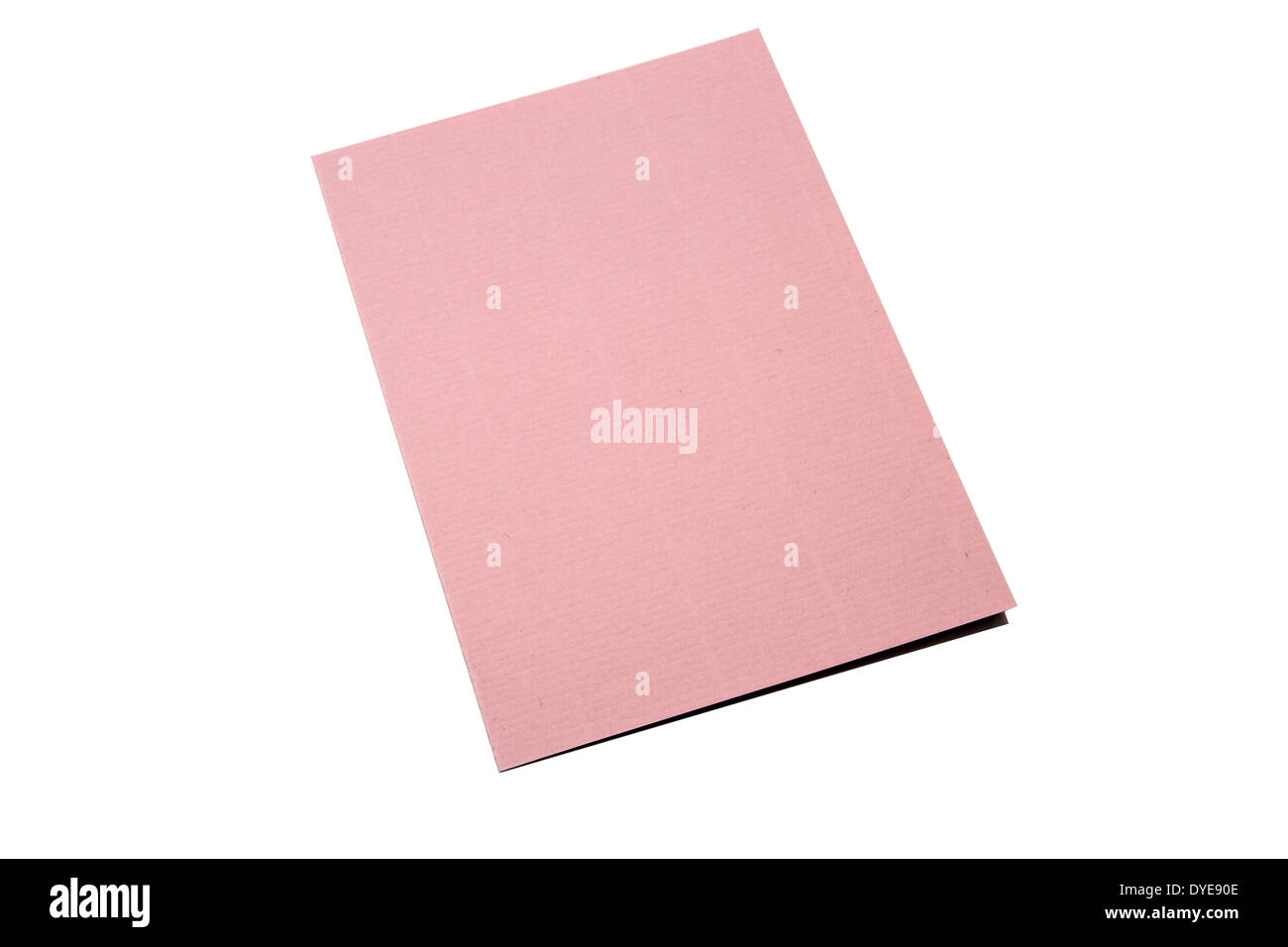 Pink card isolated on white background Stock Photo - Alamy