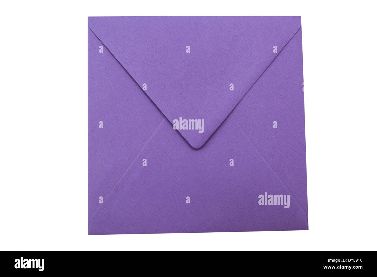 Purple envelope isolated on white background Stock Photo - Alamy