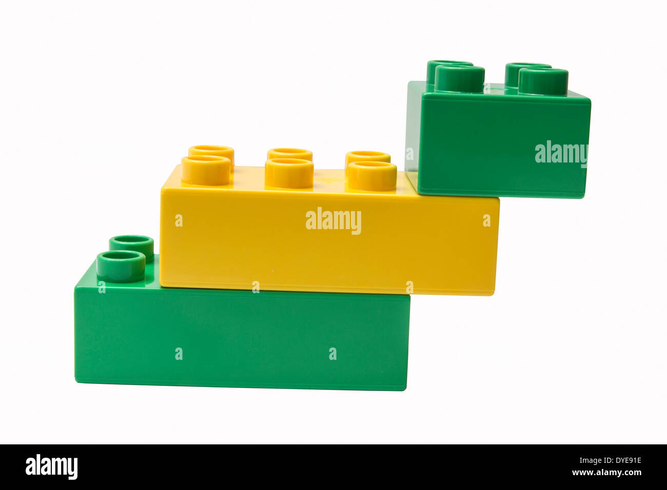 colorful building blocks isolated on white Stock Photo - Alamy