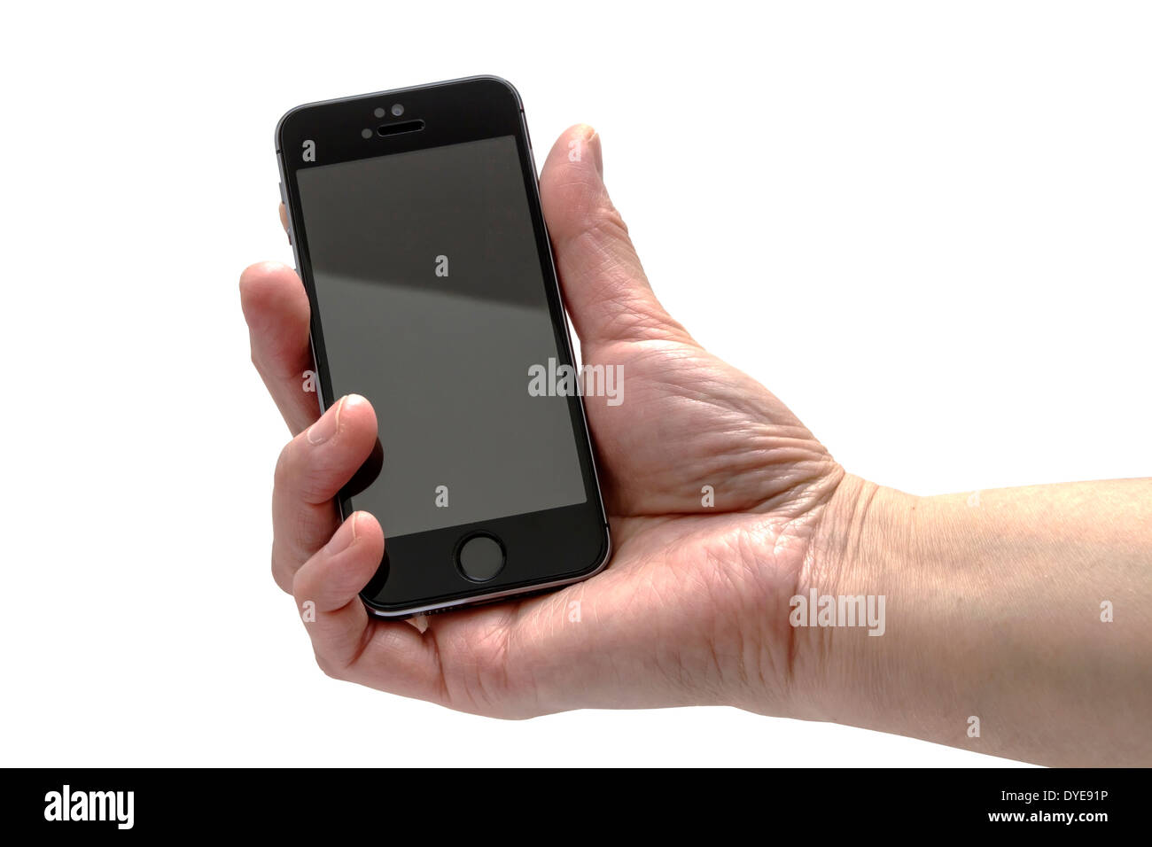 iPhone in hand Stock Photo - Alamy