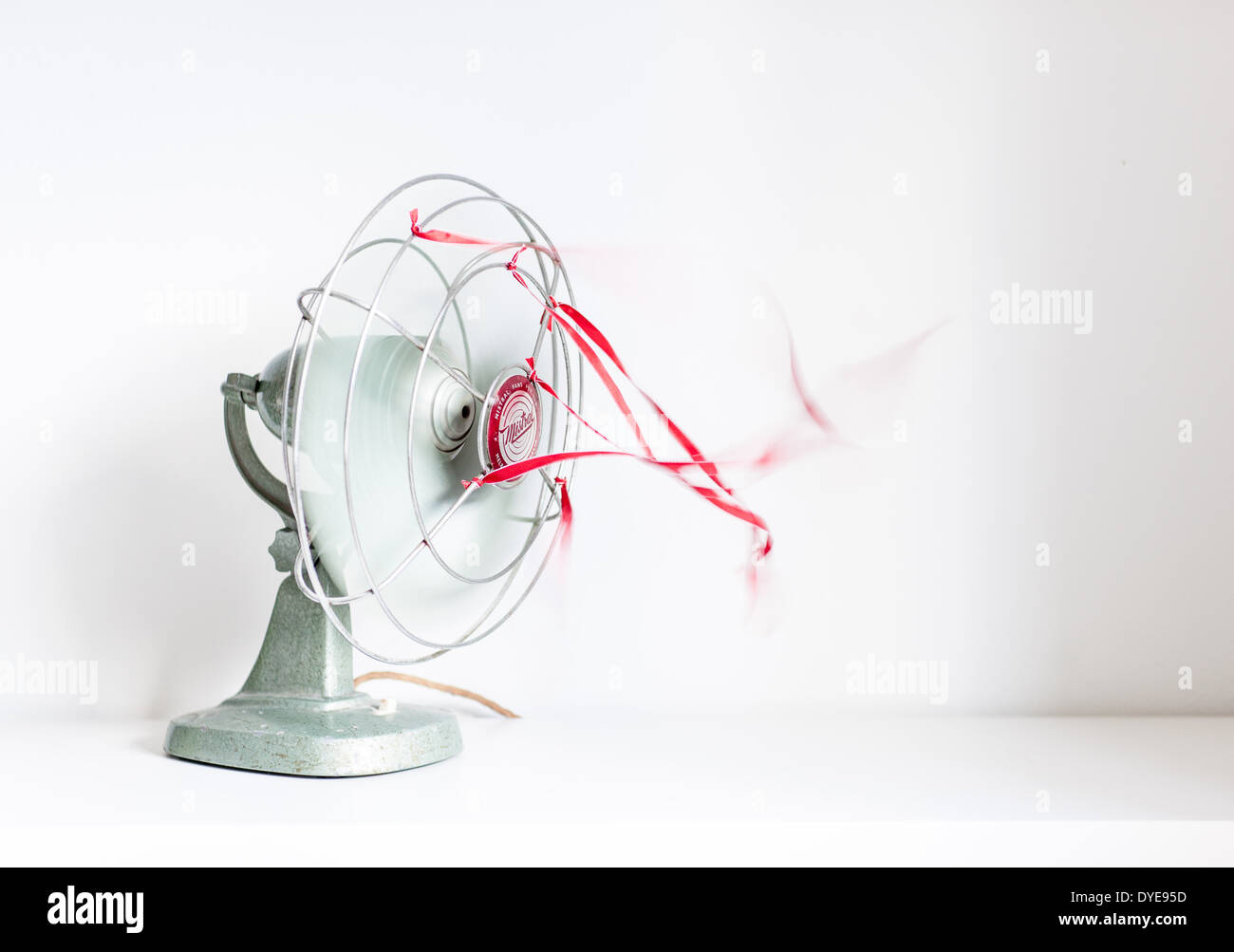 Desk fan ribbons hi-res stock photography and images - Alamy