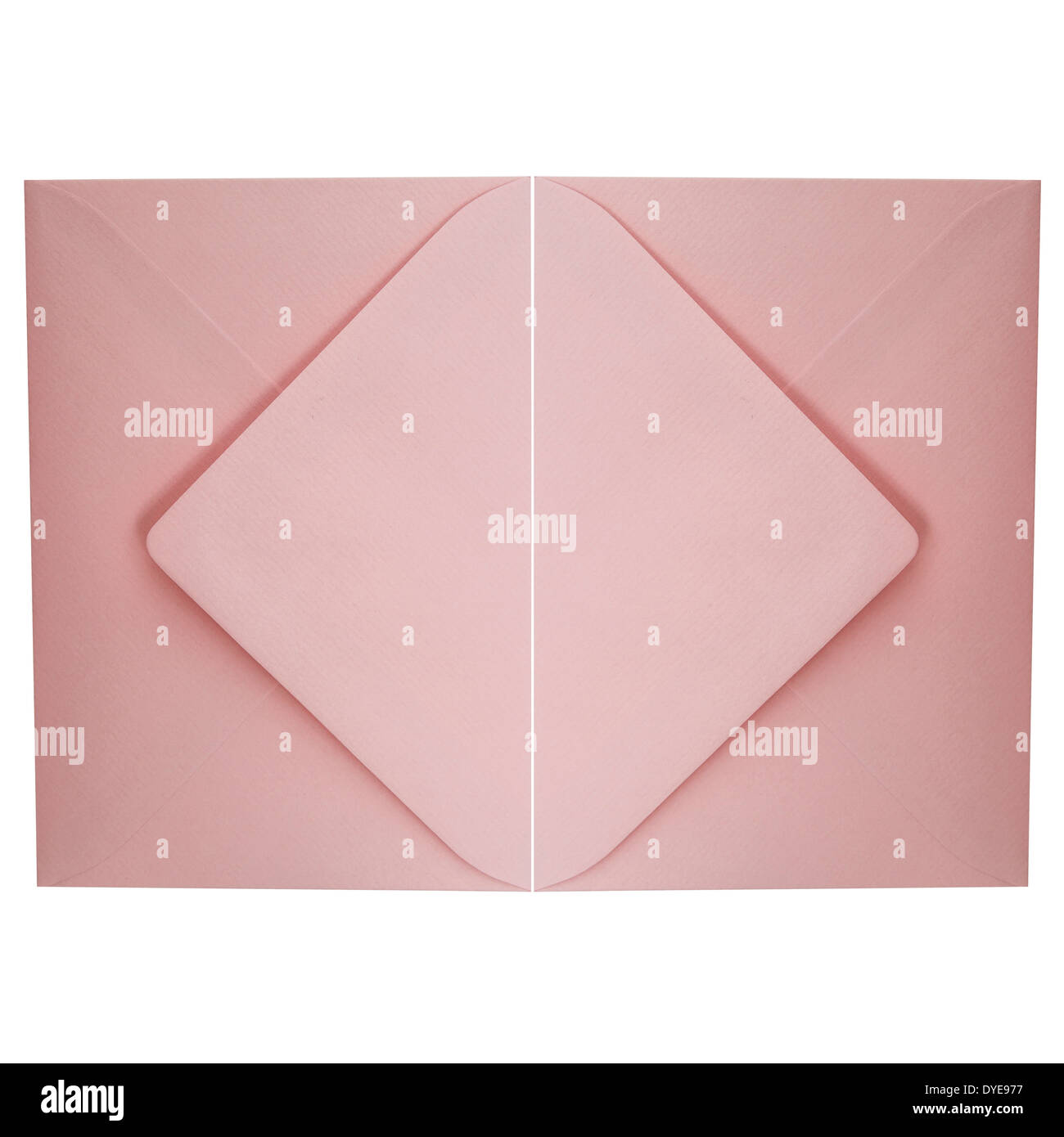 Pink envelope isolated on white background Stock Photo - Alamy