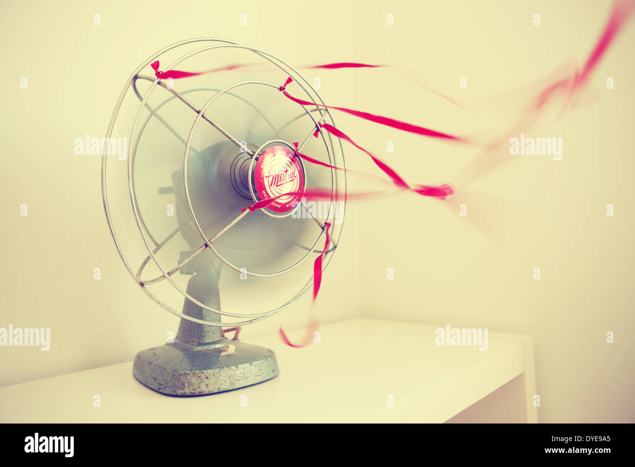 Desk fan ribbons hi-res stock photography and images - Alamy