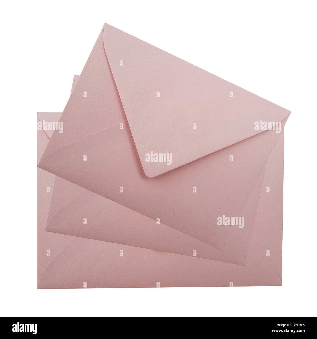 Pink envelope isolated on white background Stock Photo - Alamy