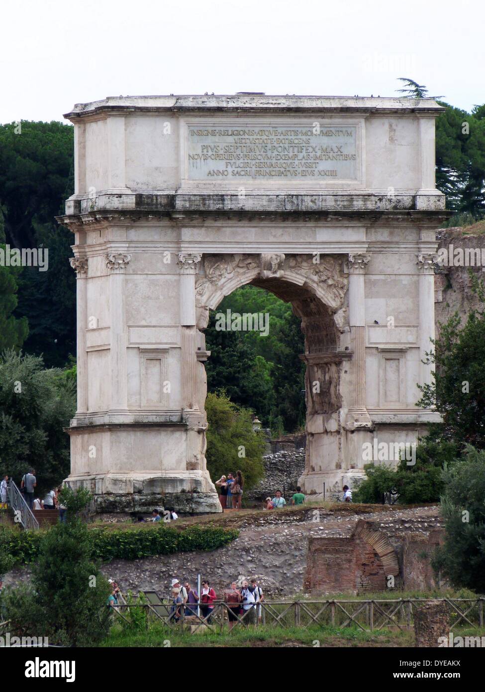 The Roman Forum is a rectangular plaza surrounded by the ruins of ...