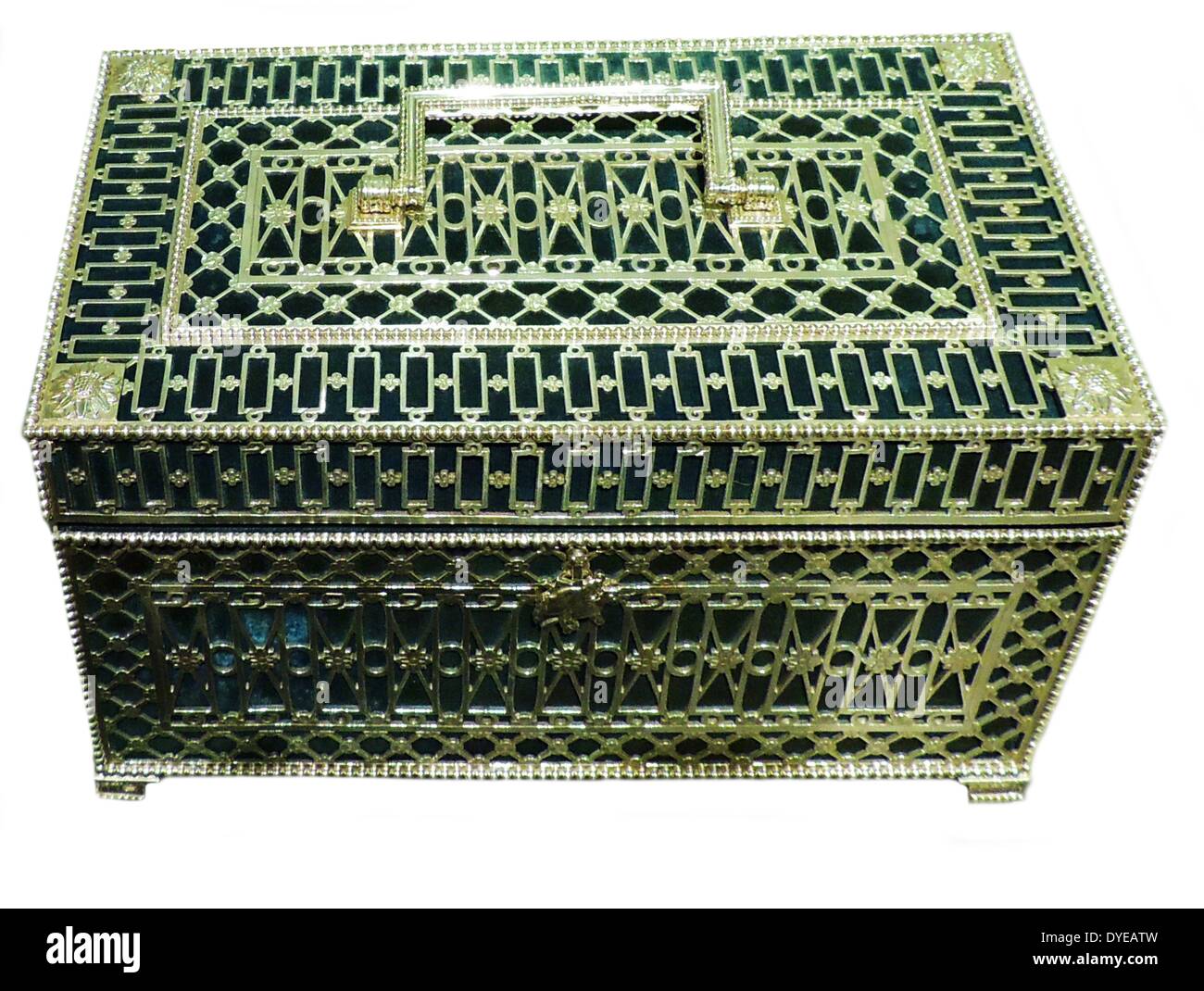 Tea chest. Pieter Adolf Brune (1750-1829) Amsterdam, 1785. Silver, wood ...