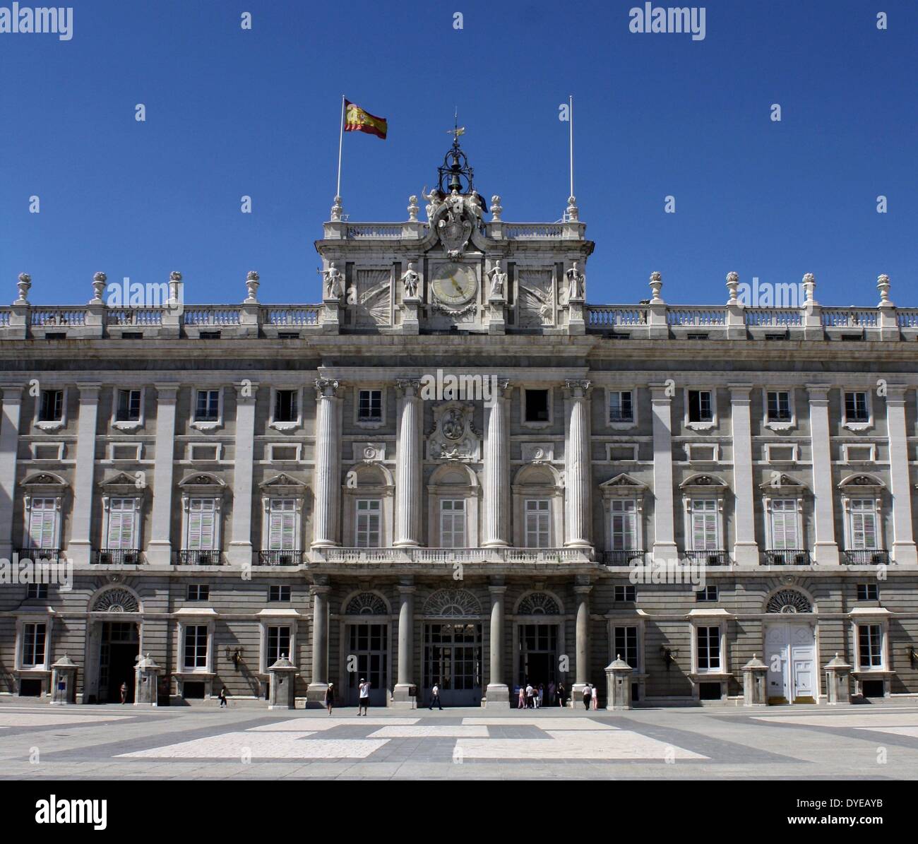 Views of the Royal Palace of Madrid. The official residence of the ...