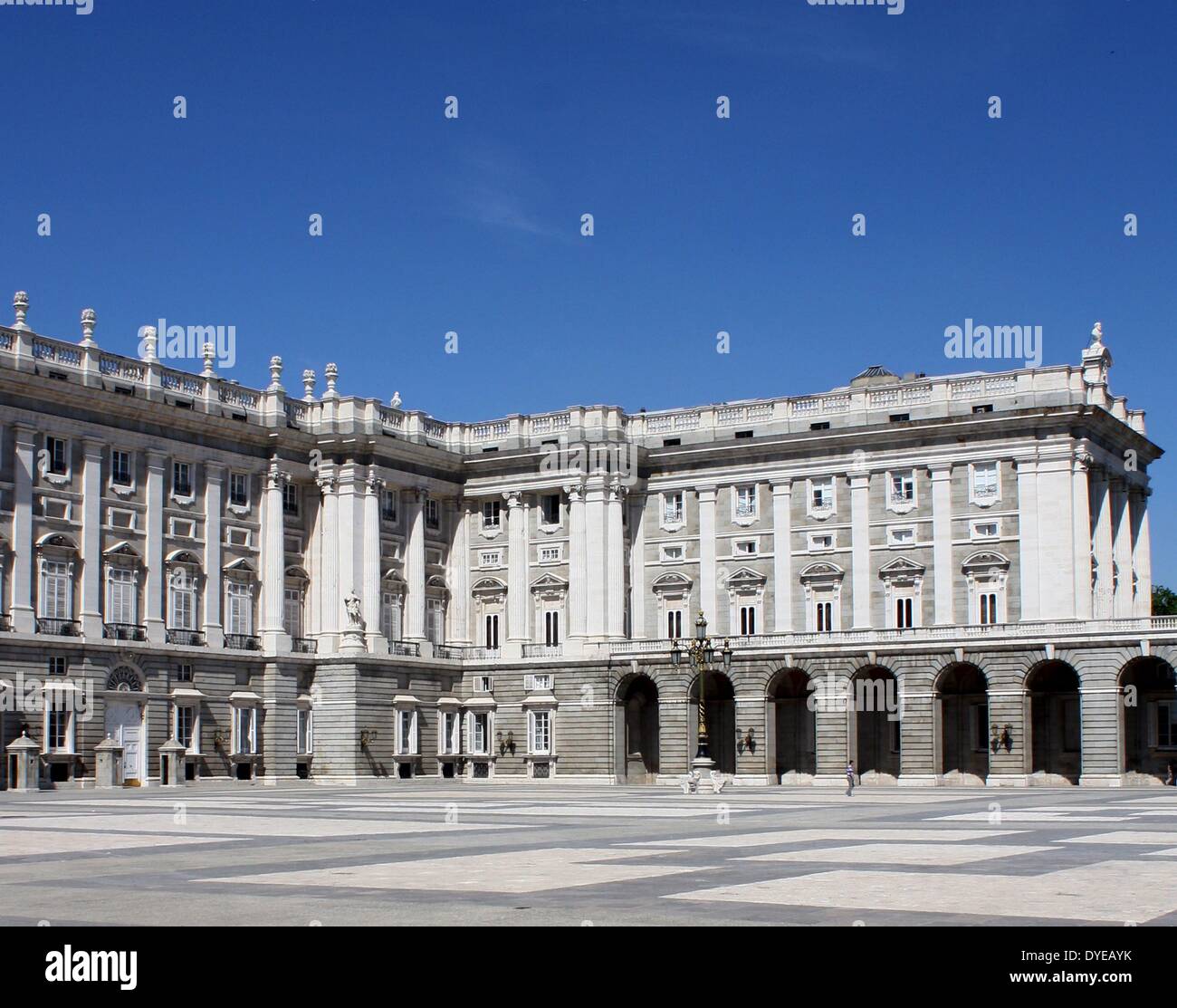 Views of the Royal Palace of Madrid. The official residence of the ...