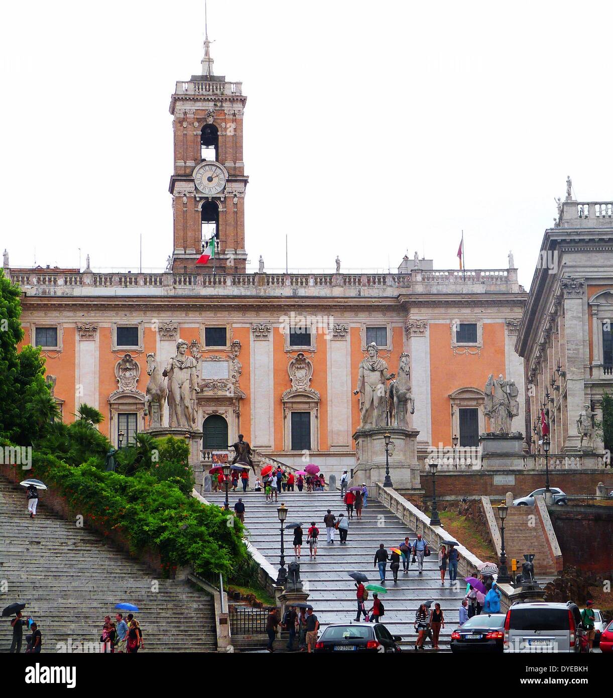The Spanish Steps. A set of steps in Rome located between the Plaza di ...