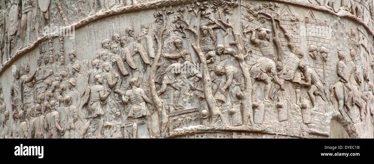 Trajan's Column is a Roman column commemorating the Roman Emperor ...