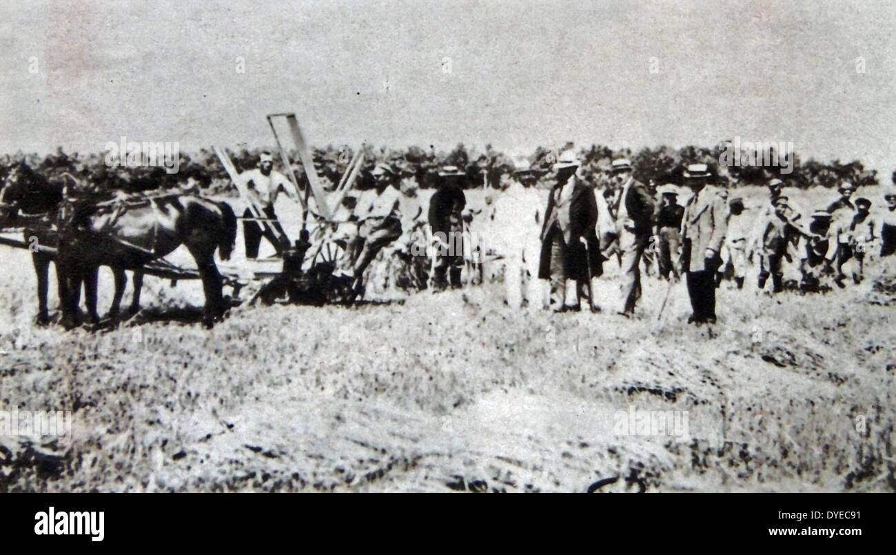 Photograph of a farm in the town of Ruse, Bulgaria. Dated 1922 Stock ...