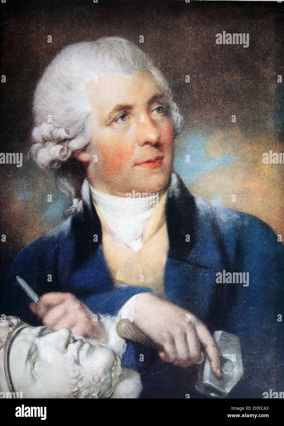 Portrait of John Bacon (1740 - 1799) a British Sculptor during the 18th ...