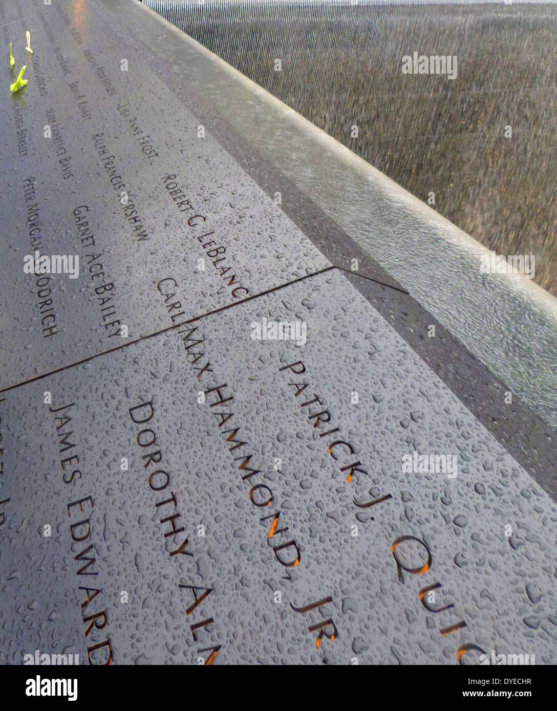 Memorial ground zero names twin towers monument usa terrorism hi-res ...