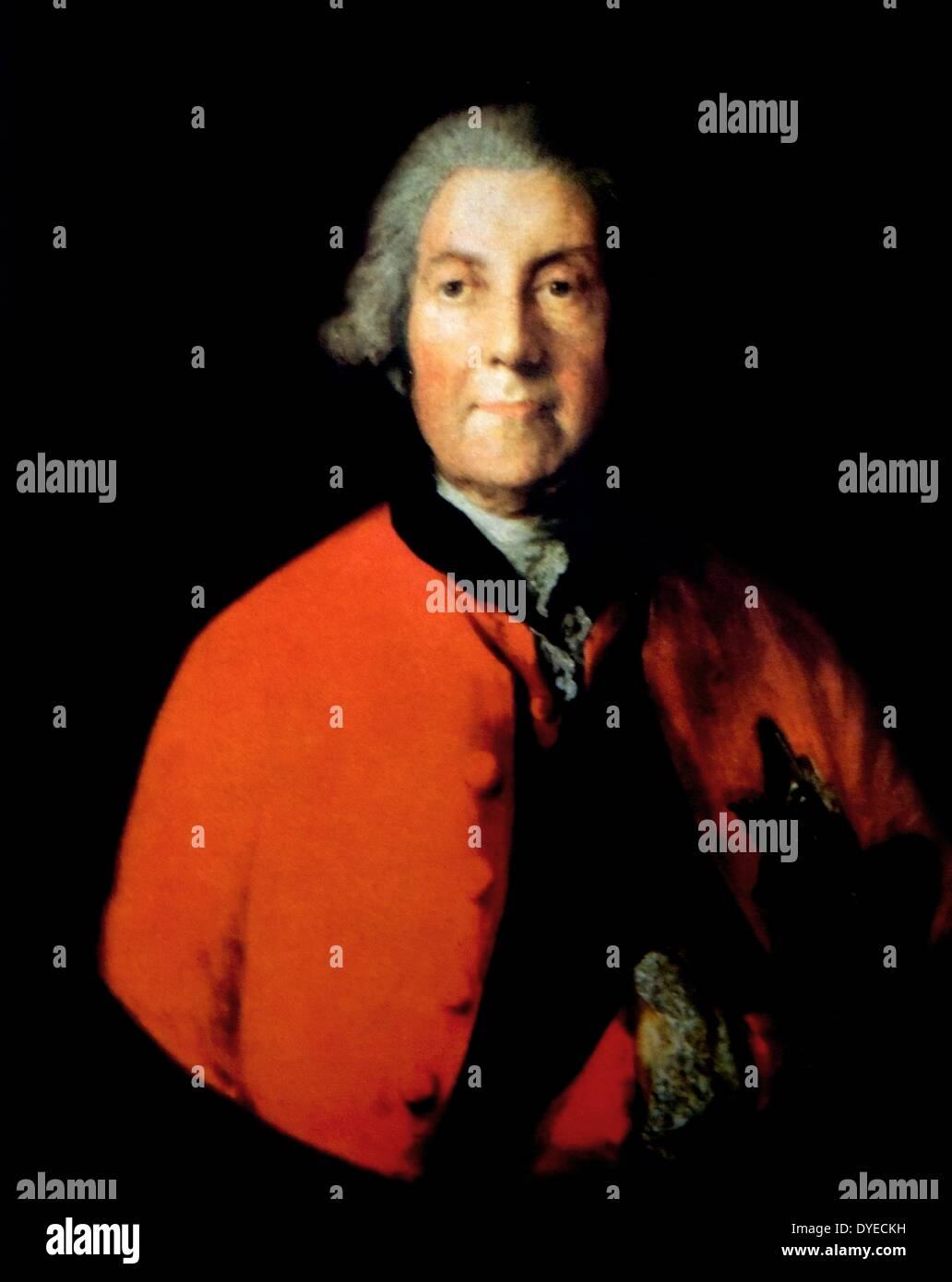 Portrait of an elderly Lord John Russell, 4th Duke of Bedford (1710 ...