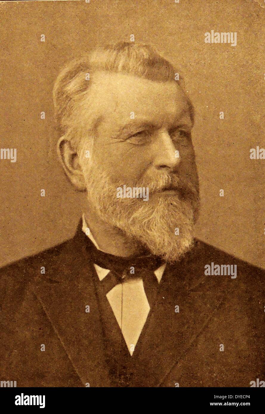 Illustration of Johannes Steen (1827 - 1906). A Norwegian Statesman ...