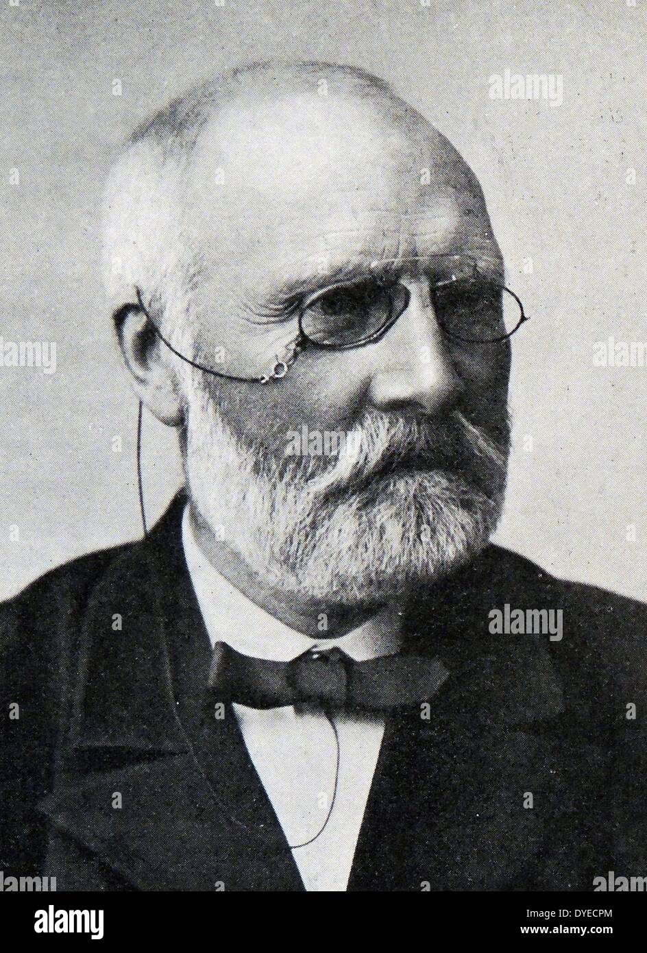 Illustration of Elias Blix, a Norwegian professor and politician for ...