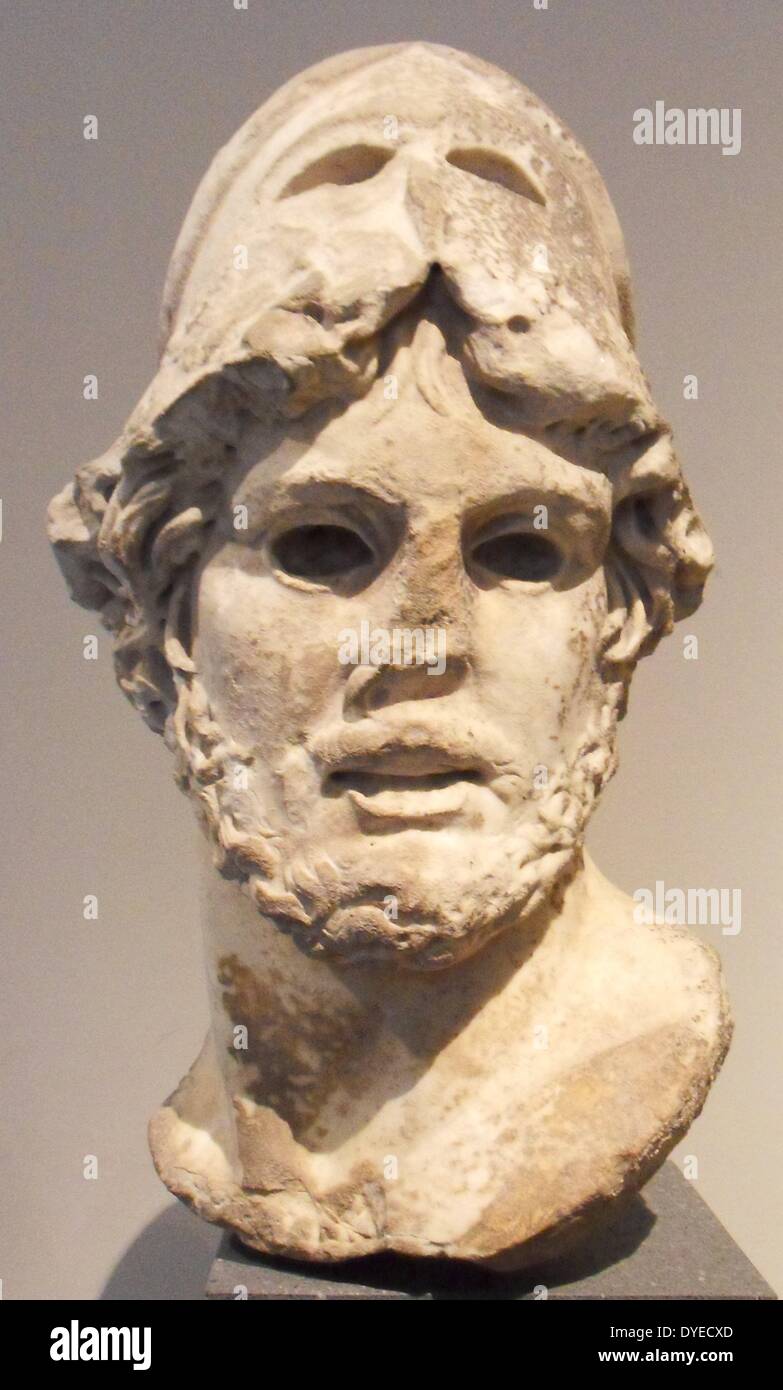 Marble bust sculpture greek general military athenian phokion hi-res ...