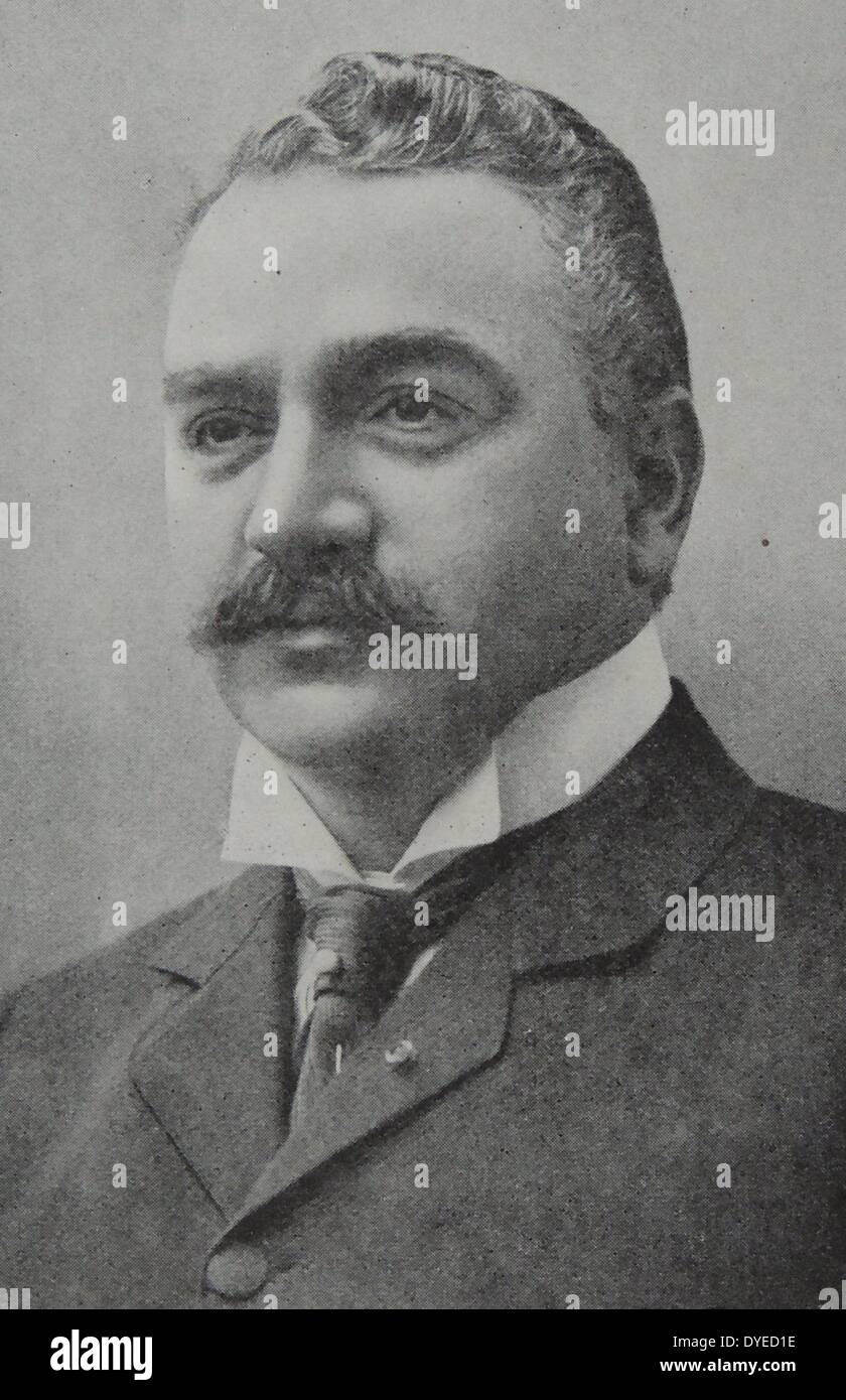 Photograph of Sam Eyde (1866 - 1940). A Norwegian engineer ...