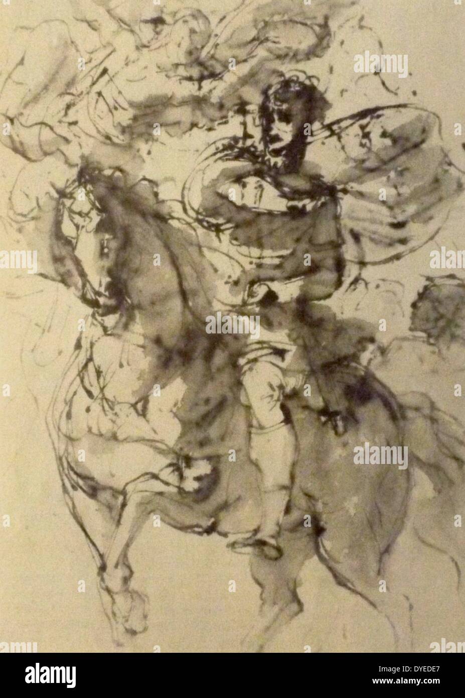 A Triumphant General Crowned by a Flying Figure. Artist unknown. Dated ...