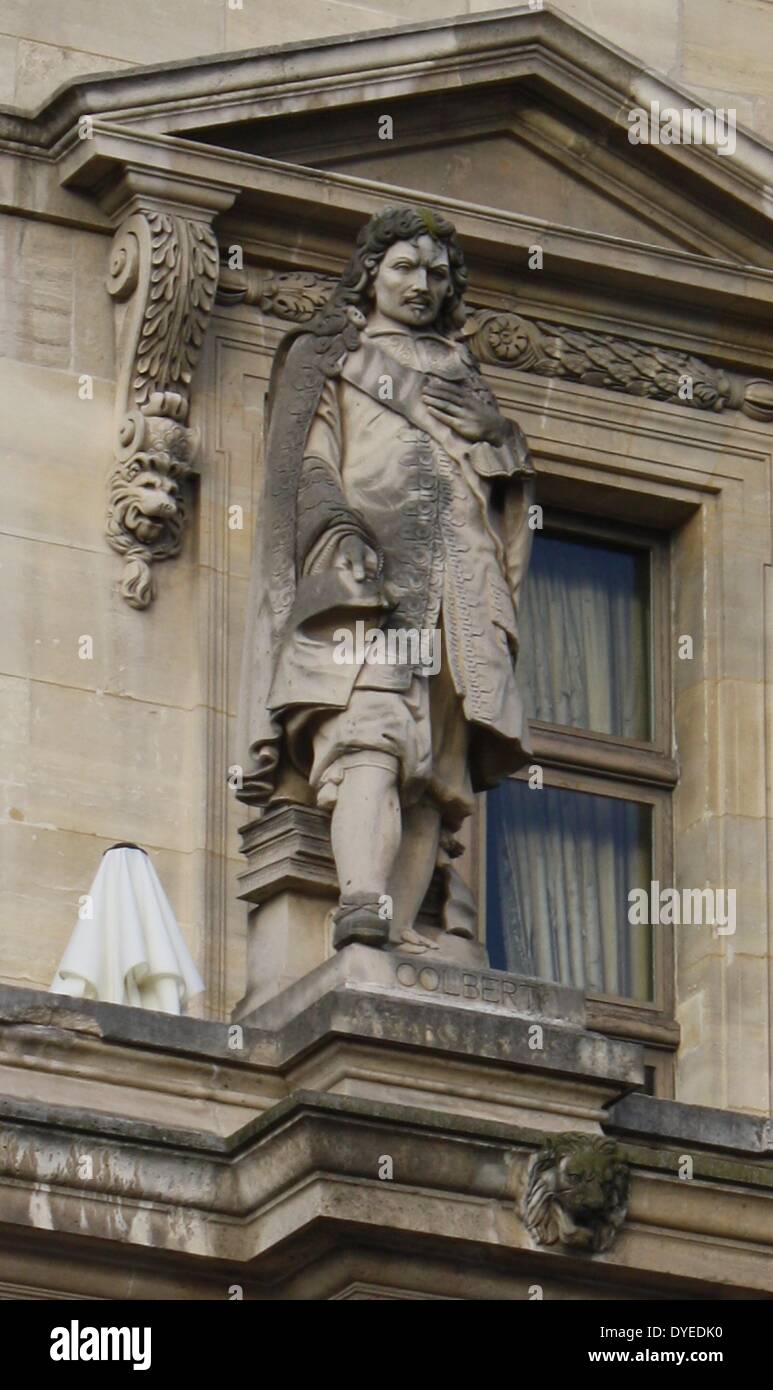 Statues embellishing the Louvre Museum, Charles Colbert 2013. French ...