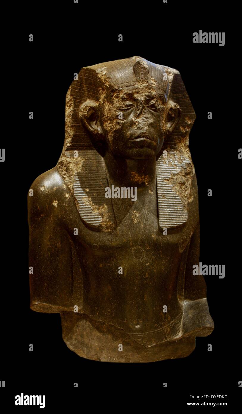 Granite Statue of Senusret III 1843 B.C Stock Photo - Alamy