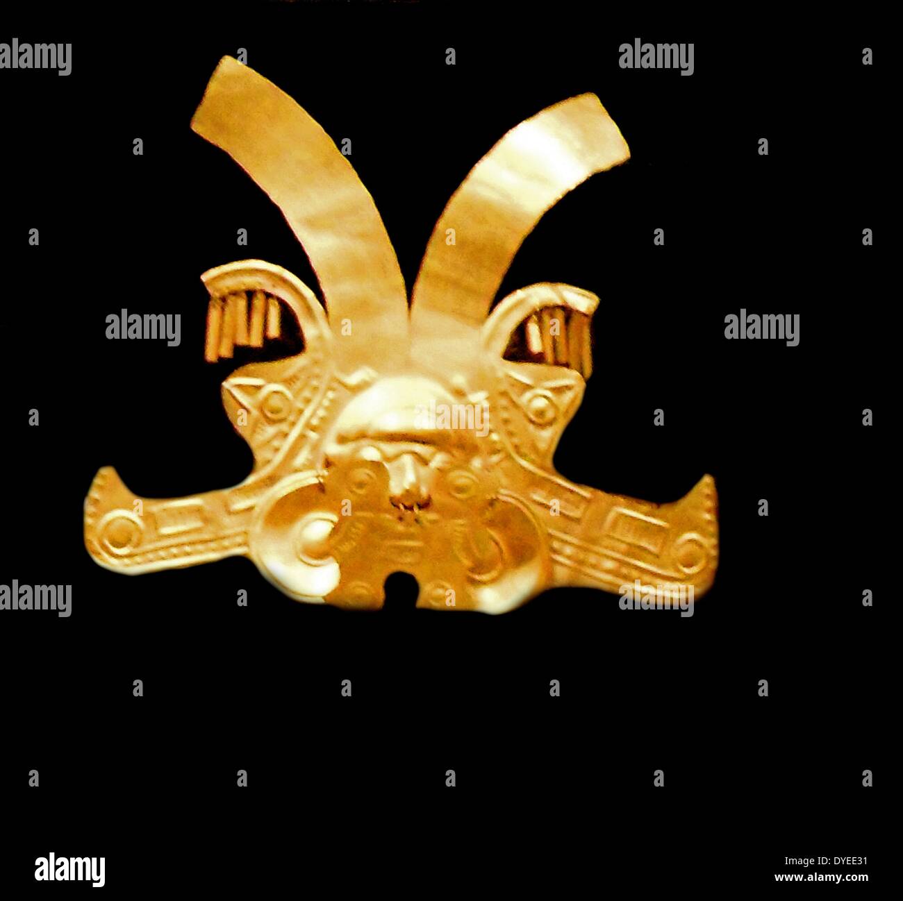 Hammered Gold Pectoral Ornament 1st Century . Colombia Stock Photo - Alamy