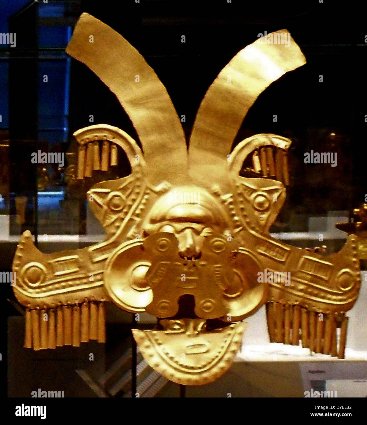 Hammered Gold Pectoral Ornament 1st Century . Colombia Stock Photo - Alamy