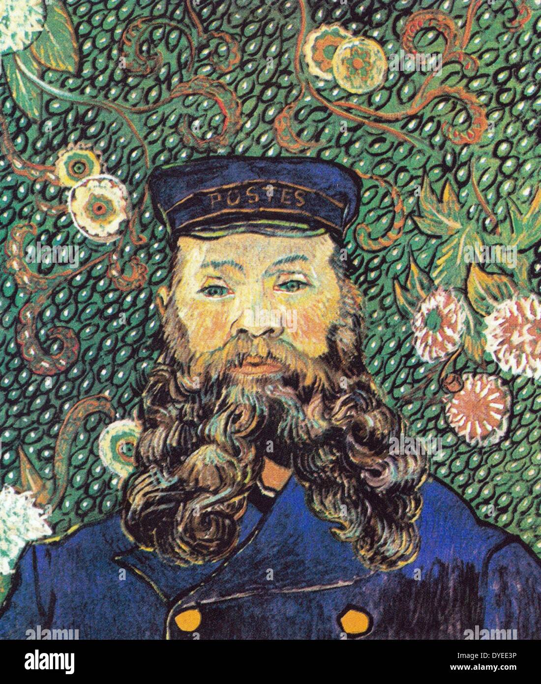 Vincent van Gogh's Portrait of Joseph Roulin 1889 A.D Stock Photo - Alamy