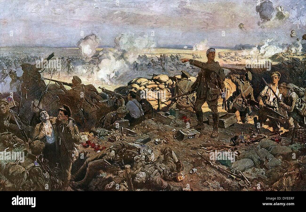 The Second Battle of Ypres 1915. Richard Jack Stock Photo - Alamy