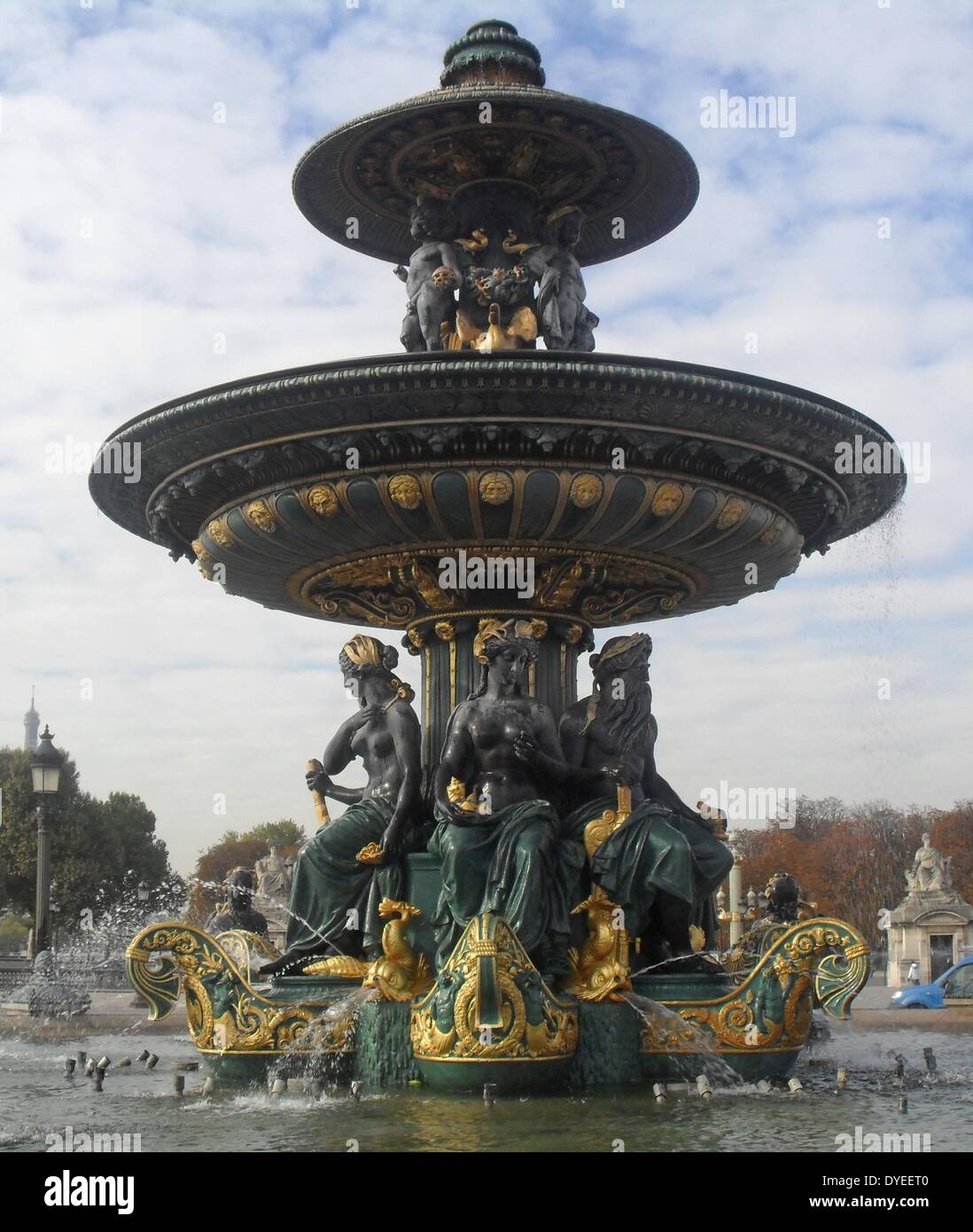 View of the Fountain of River Commerce and Navigation 2013. One of the ...