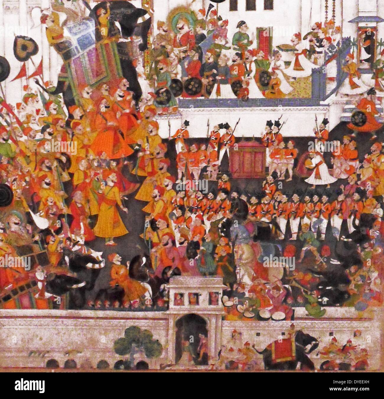Durbar of akbar shah ii 1820 history historical archive archival hi-res ...