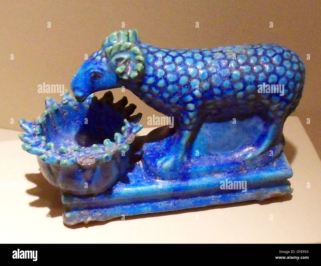 Terracotta Ram with Lotus-shaped Manger 2nd A.D Stock Photo - Alamy