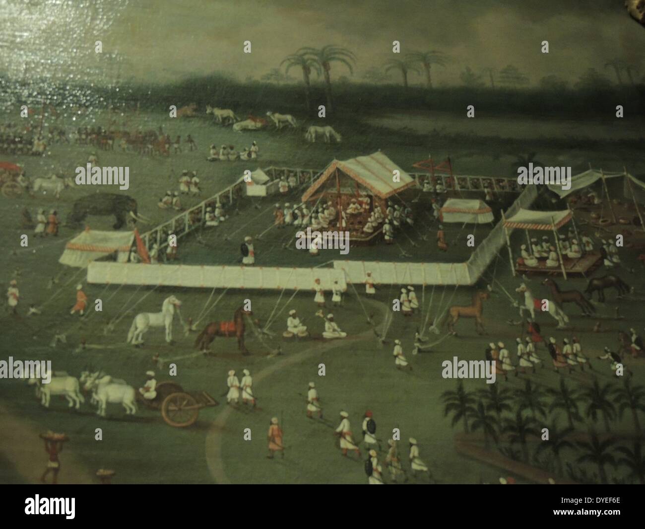 Detail of The Trading Post of the Dutch East India Company in Hooghly ...