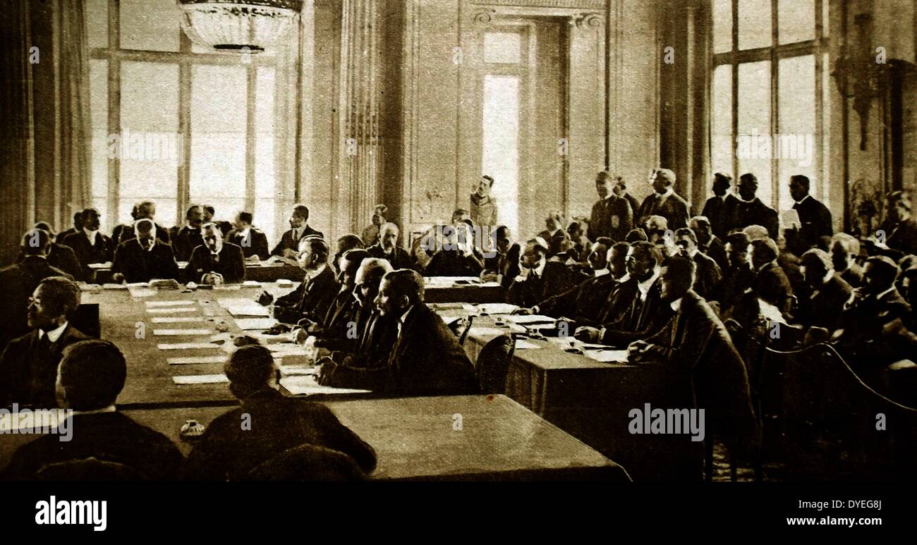 German delegation to the Versailles Peace conference at the Trianon ...