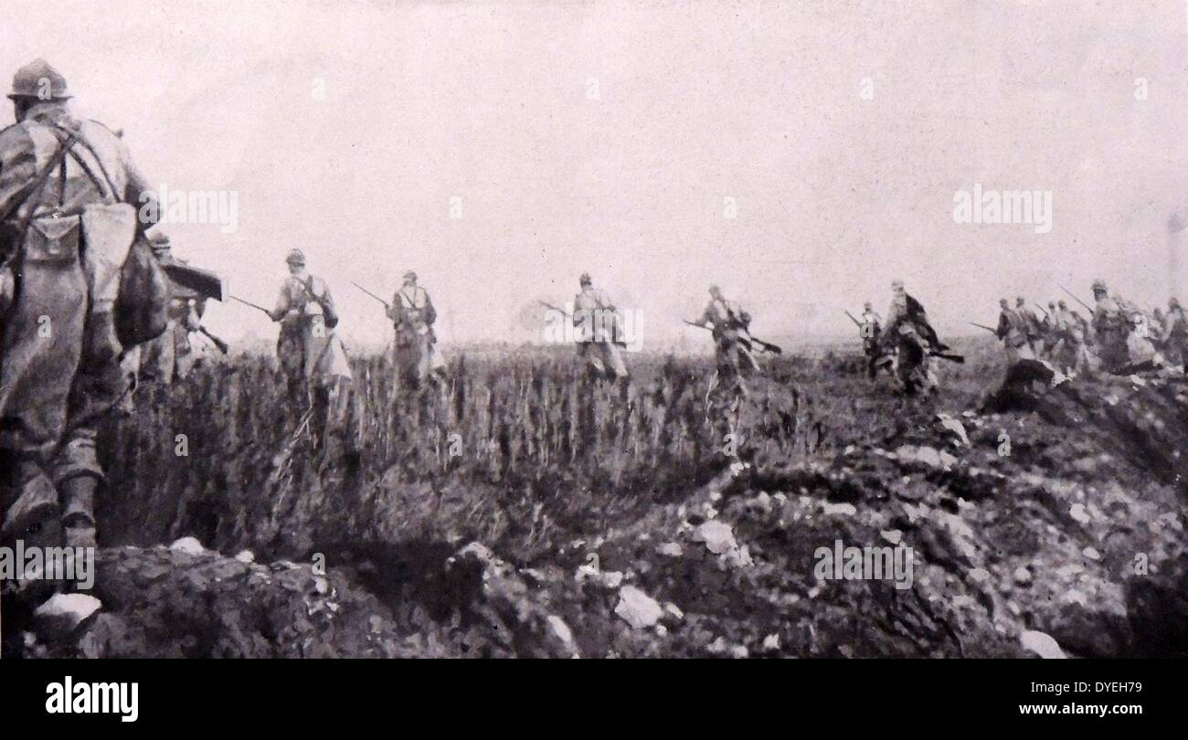 World War 1 - The Battle of Champagne, French colonial forces push ...