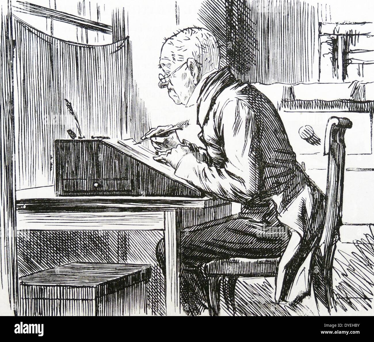 Baldness cure - triumph of hope over experience. Cartoon from ''Punch ...