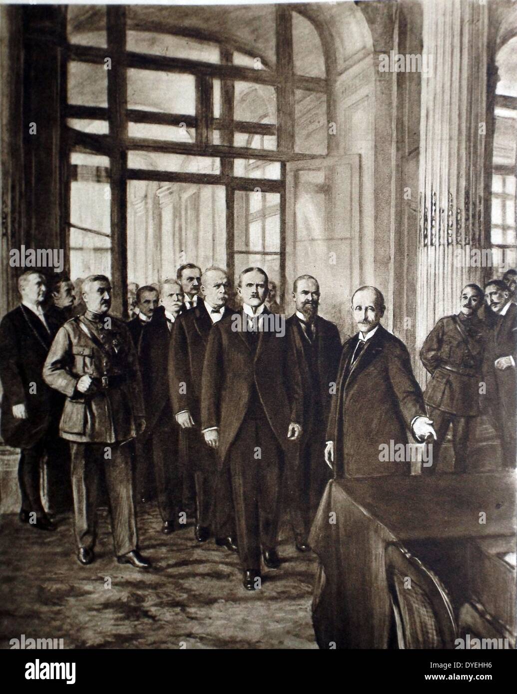 Treaty of versailles painting hi-res stock photography and images - Alamy