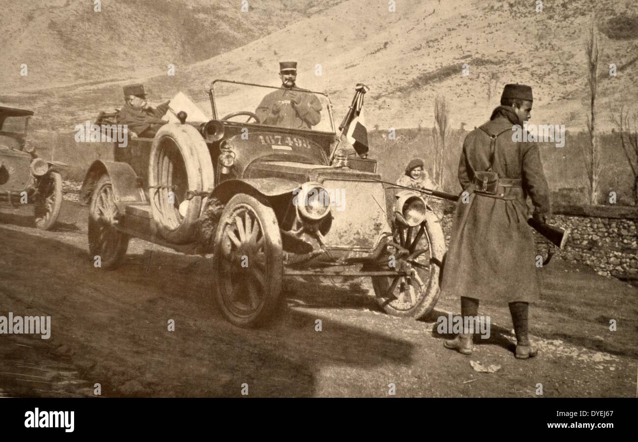 General Sarrail inspects the Macedonian front Stock Photo - Alamy
