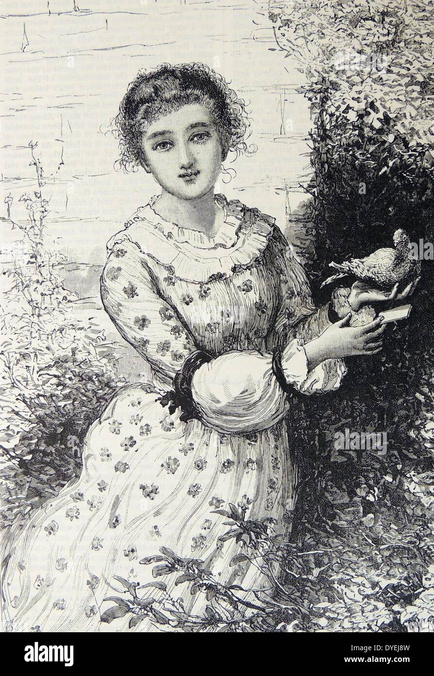 'The Private Postman'' - Young woman receiving a letter from her ...