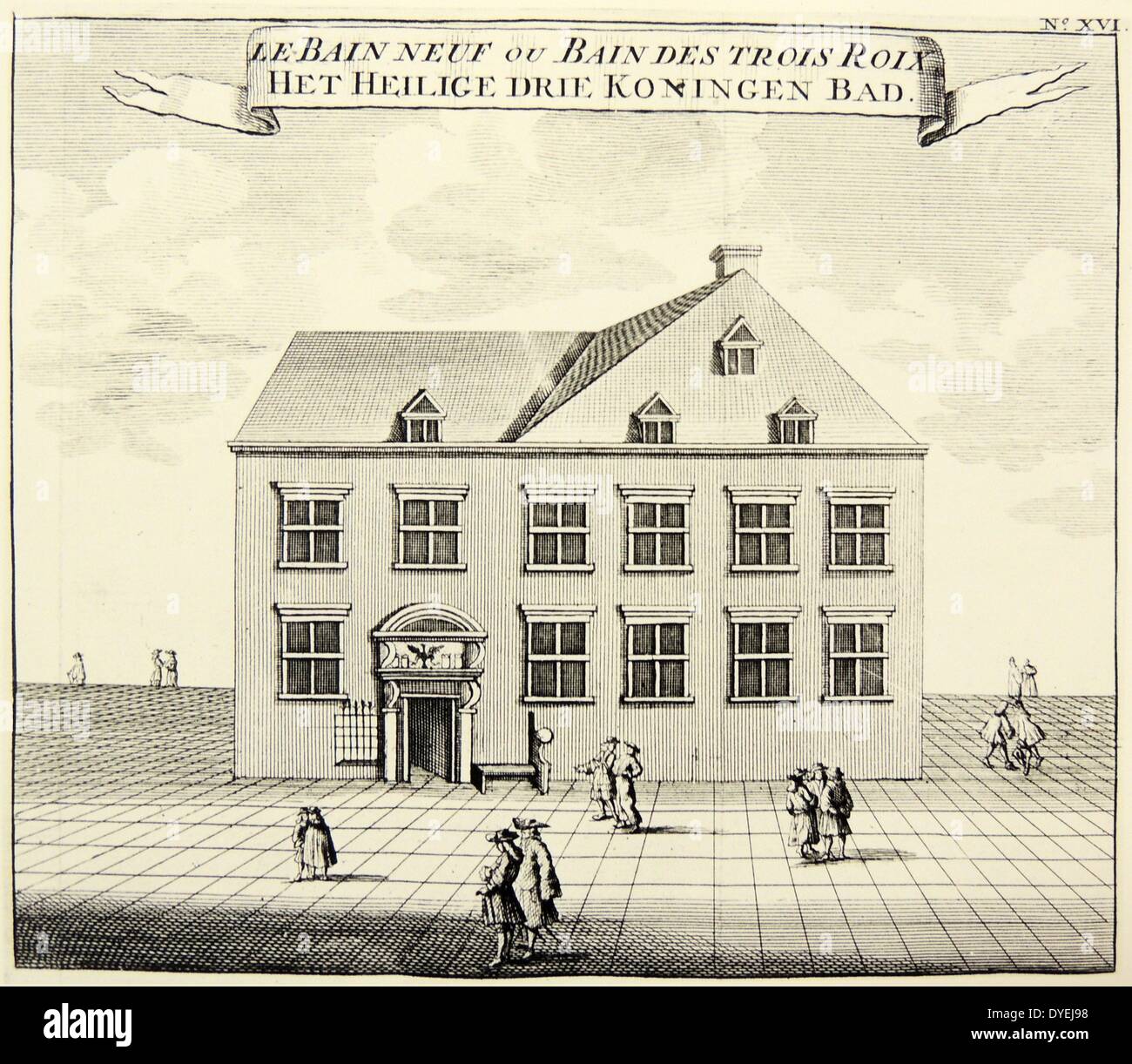 The Bath of the Three Kings, Aachen, the famous spa town, known to the ...