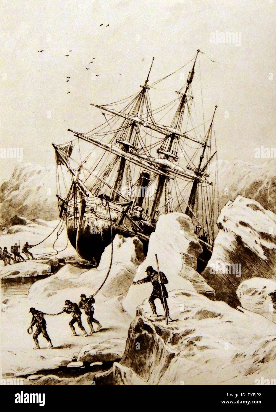 The British Arctic Expedition of 1875-1876, led by Sir George Strong ...