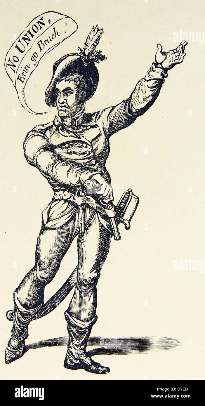 Gilray cartoon said to have been drawn from life at Wexford, 1798. NO ...