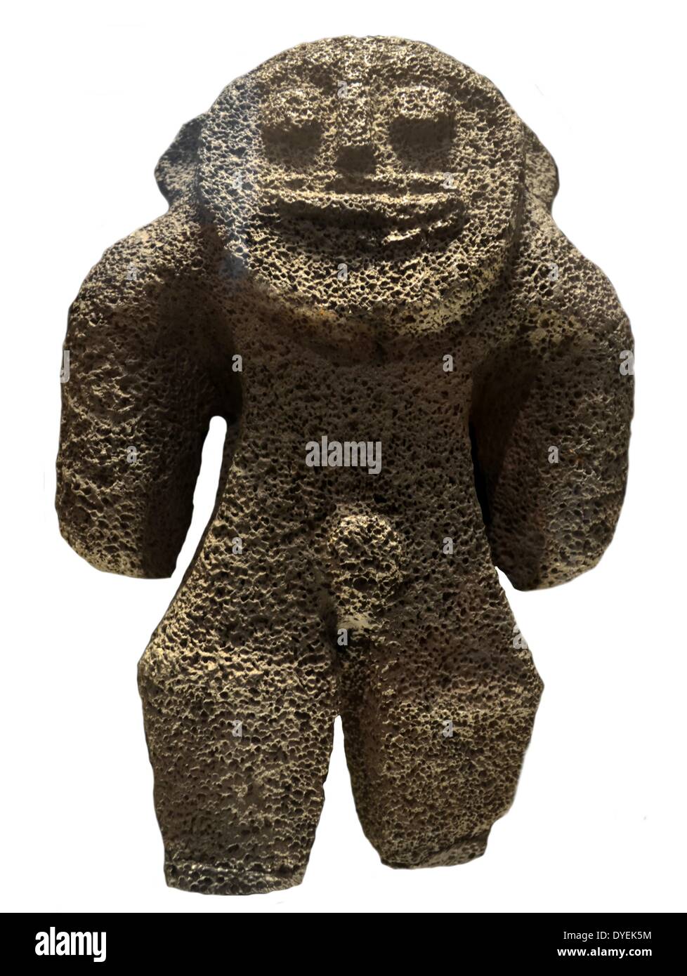Hawaiian Stone Figure 'Ki'i' 1894 Stock Photo - Alamy