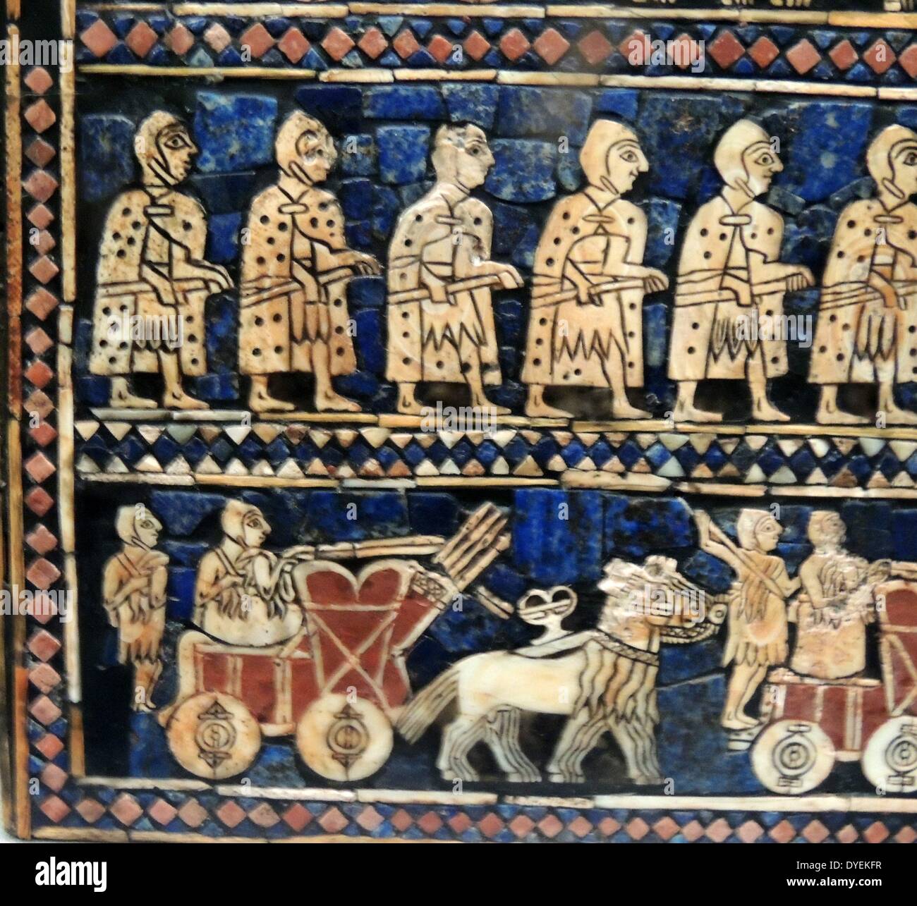 The Standard of Ur, 'War' 2400 B.C. The main panels are known as 'War ...