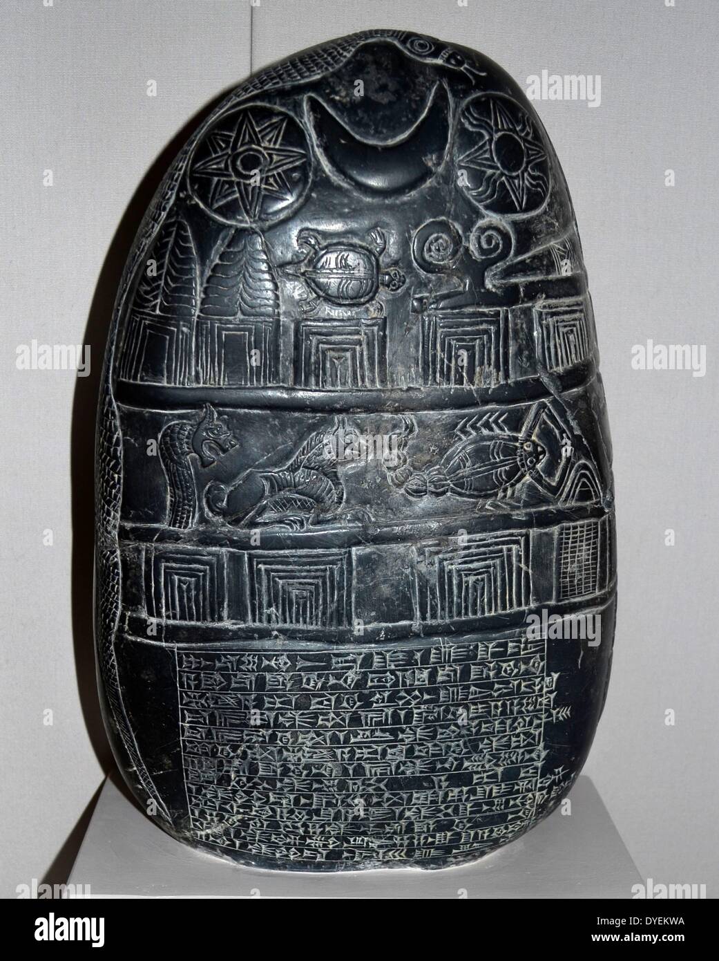 Boundary stone land curse gift inscription assyrian sumerian cuneiform ...