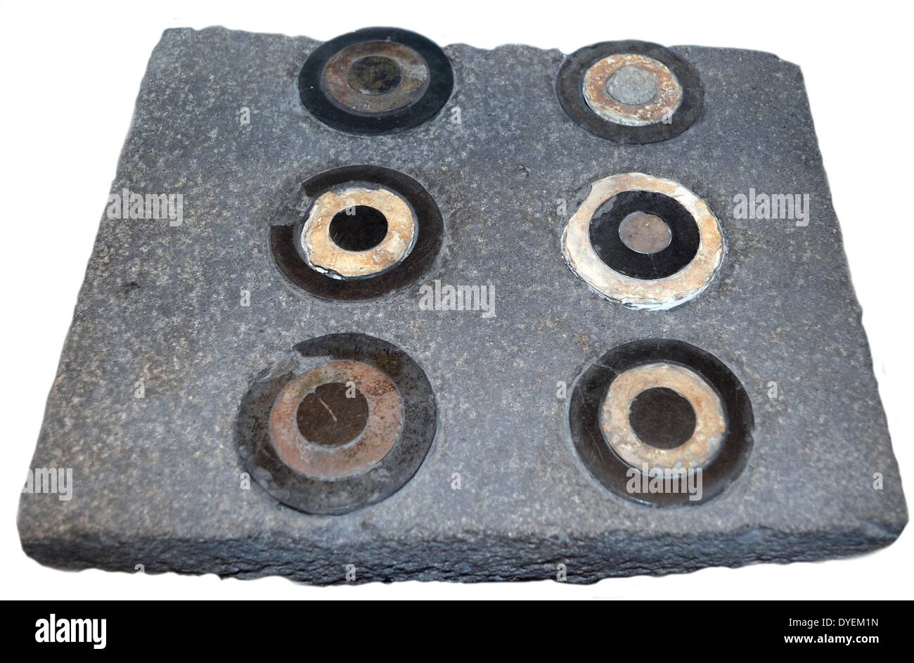 Basalt inlay paving temple god haldi turkey turkish hi-res stock ...